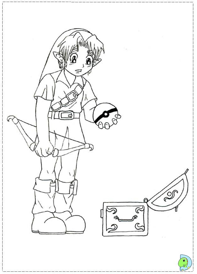 Sheik The Legend Of Zelda Coloring Pages Coloring Pages