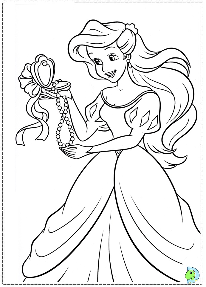 The Little Mermaid Coloring Page DinoKids The Little Mermaid Coloring Page DinoKids